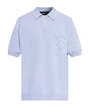 Dsquared2 Logo Patch Pocket Polo Shirt - Blue