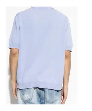 Dsquared2 Logo Patch Pocket Polo Shirt - Blue
