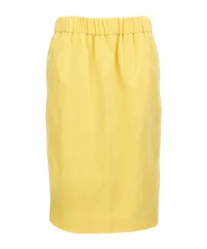 Dries Van Noten Dries Van Noten Safya Elasticated Waist Skirt Yellow