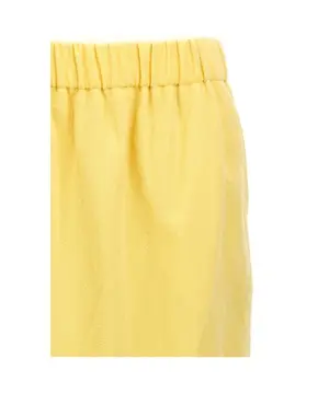 Dries Van Noten Safya Elasticated Waist Skirt - Yellow