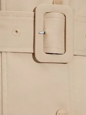 Emporio Armani Waterproof Trench Coat With Belted Waist