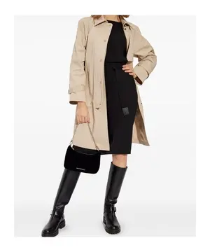 Emporio Armani Waterproof Trench Coat With Belted Waist