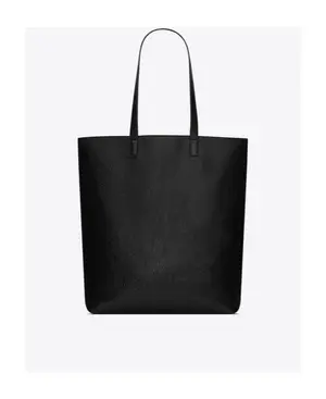 Saint Laurent Shopping Bag With Flat Handle - Black