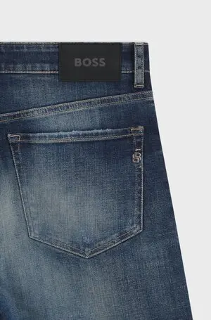 Hugo Boss Washed Flared Jeans