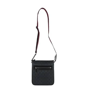 Gucci Monogrammed Crossbody Bag - Black
