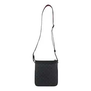 Gucci Monogrammed Crossbody Bag - Black