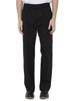 Valentino Garavani High Waist Straight Leg Trousers - Black