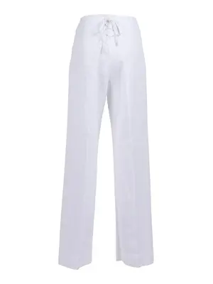 Aspesi Lace-up Trousers - White