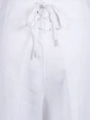 Aspesi Lace-up Trousers - White