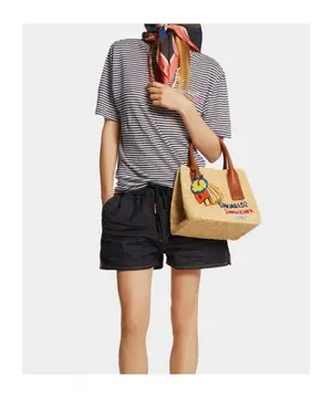 Dsquared2 Striped Crewneck T-shirt With Embroidered Lettering