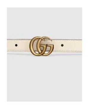 Gucci Double G Buckle Leather Belt