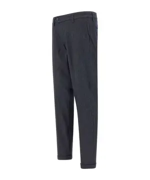 RE-HASH Mucha10 Turn-up Trousers By - Black