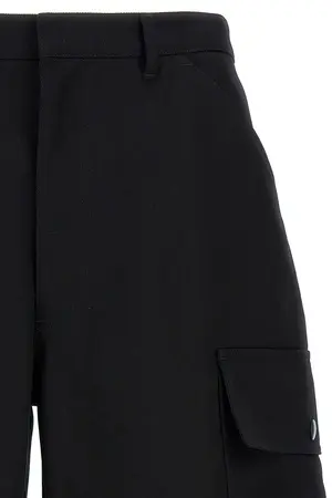 Prada Logo Plaque Bermuda Shorts