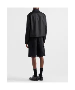 Prada Logo Plaque Bermuda Shorts