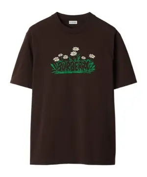 Burberry Graphic Printed Crewneck T-shirt - Peat