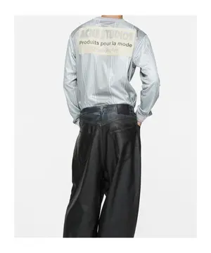 Acne Studios Heart Applique Striped T-shirt - Grey