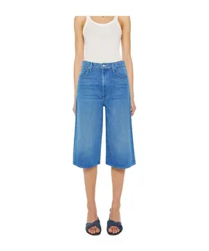 MOTHER High-waist Denim Bermuda Shorts