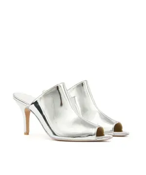 MAISON MARGIELA Metallic-effect Stiletto Mules