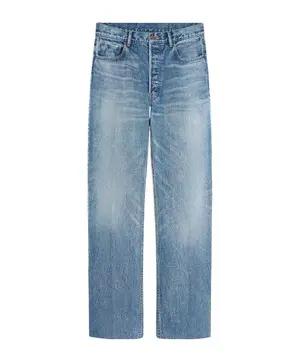 Celine Boyfriend Jeans In Cotton Denim - Blue