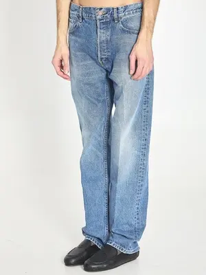 Celine Boyfriend Jeans In Cotton Denim