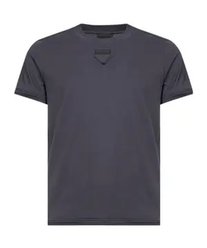 Prada Triangle-patch Crewneck T-shirt - No