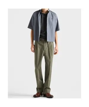 Prada Triangle-patch Crewneck T-shirt