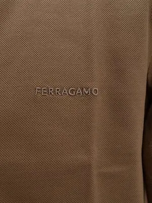 FERRAGAMO Polo Shirt With Lapel Short Sleeve