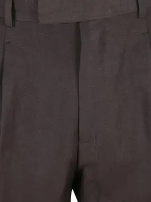Zegna Belt-loop Casual Pants With Front Pleat Detail