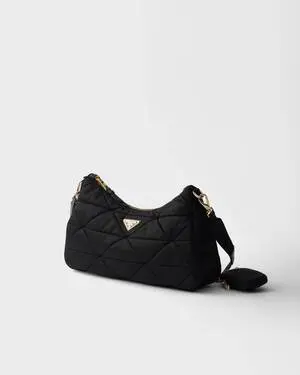 Prada Quilted Re-nylon Shoulder Bag - Black