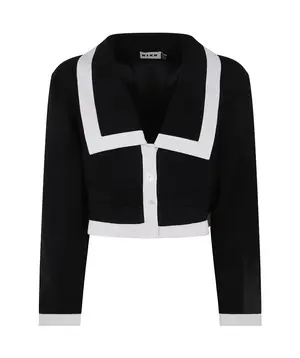 Rixo Selita Cropped Jacket - Black
