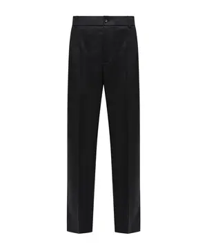 Moncler Flannel Tailored Trousers - Black