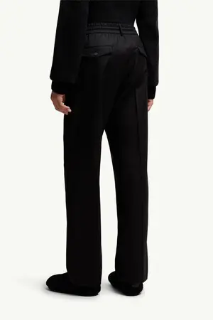 Moncler Flannel Tailored Trousers - Black