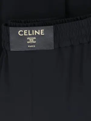 Celine Elastic Waist Straight Leg Casual Pants