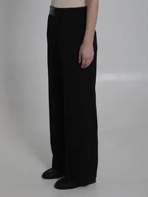 Celine Elastic Waist Straight Leg Casual Pants