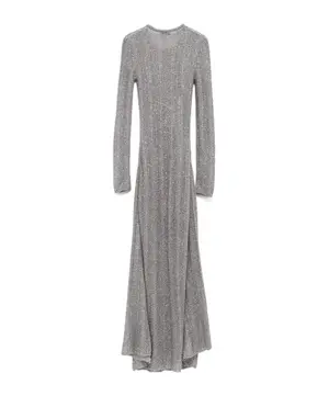 Alaïa Long Sequin Knit Dress