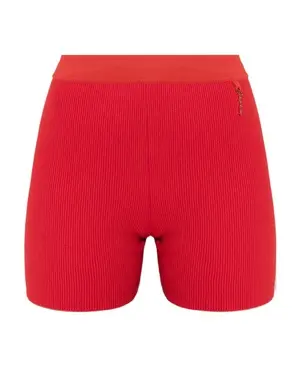 Jacquemus Le Short Pralu Ribbed Knit Shorts - Red