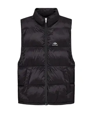Balenciaga 3b 3b Sports Icon Puffer Vest - Black