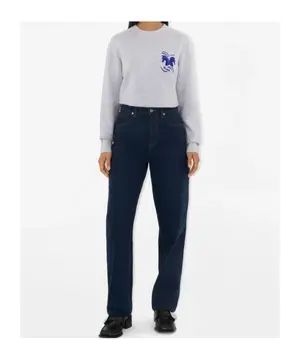 Burberry Mirrored Horse Jumper - Snow-colored