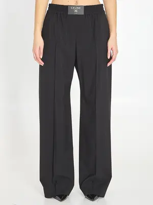 Celine Light Wool Cloth Relaxed Fit Trousers