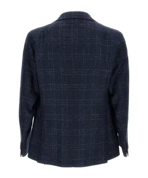 Tagliatore Single-breasted Tweed Blazer - Black