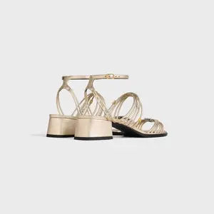Celine Clémence Heeled Sandal In Laminated Lambskin
