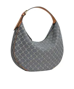 Celine Lulu Large Triomphe Jacquard Tote Bag