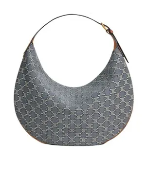 Celine Lulu Large Triomphe Jacquard Tote Bag