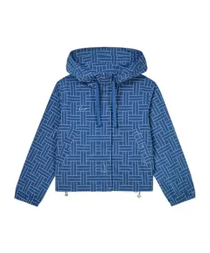 Kenzo Weave Pattern Long Sleeve Windbreaker Jacket
