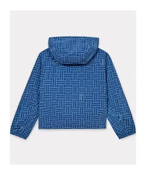 Kenzo Weave Pattern Long Sleeve Windbreaker Jacket