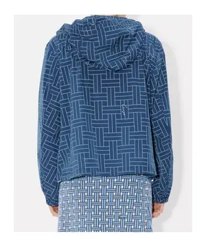 Kenzo Weave Pattern Long Sleeve Windbreaker Jacket