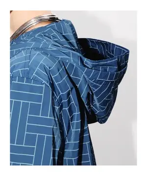 Kenzo Weave Pattern Long Sleeve Windbreaker Jacket