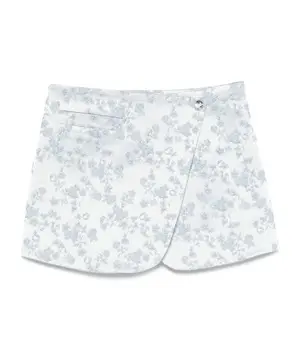 Coperni Graphic Pattern Skirt - Blue
