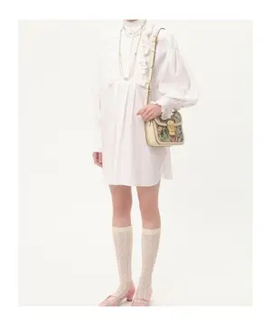 Valentino Garavani Ruffled Long-sleeved Mini Dress