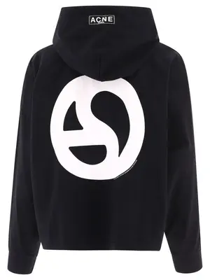 Acne Studios Logo Print Drawstring Hoodie